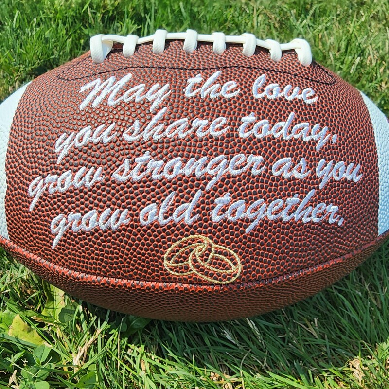 Embroidered Football - Etsy