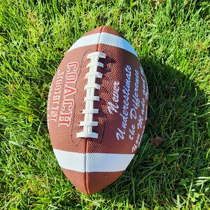 Coaches Gift//custom Personalized Embroidered Football // Football Gift ...