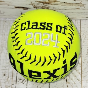 Senior Softball Gift/custom Personalized Embroidered Softball Softball ...