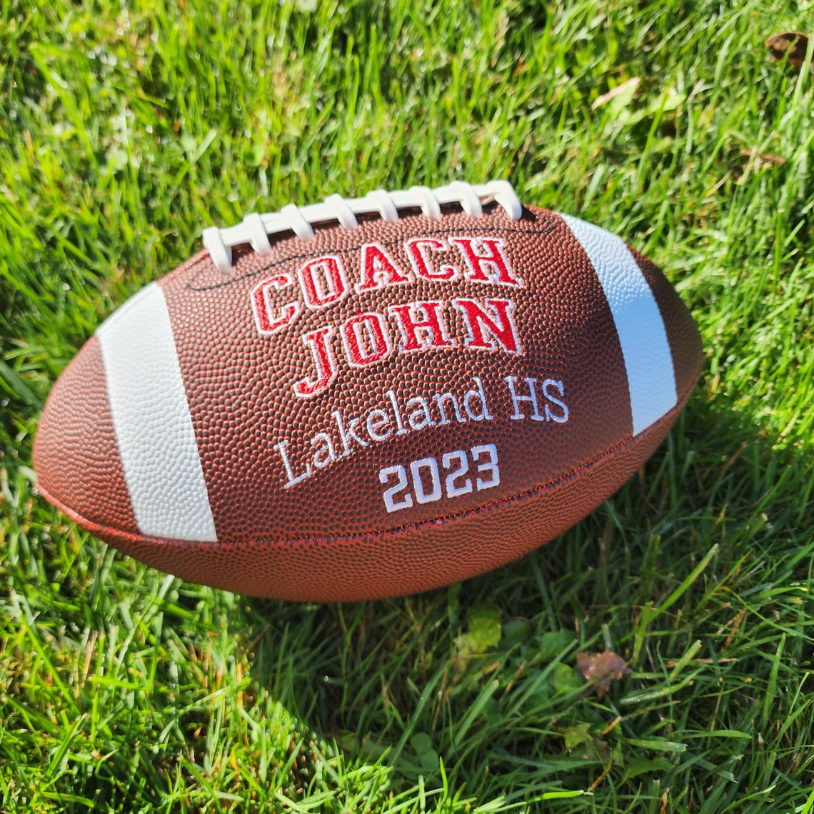 Coaches Gift//custom Personalized Embroidered Football //legacy ...