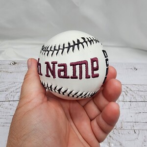 Coaches Gift//custom Personalized Embroidered Baseball// Baseball Gift ...