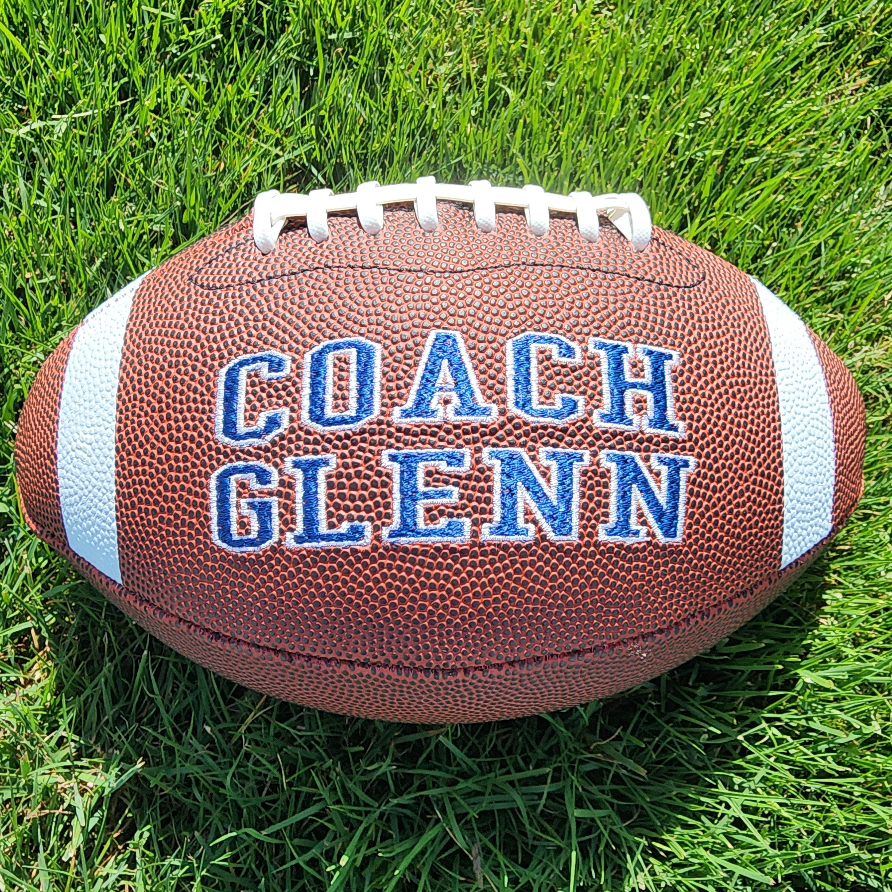 Coaches Gift//custom Personalized Embroidered Football //legacy ...