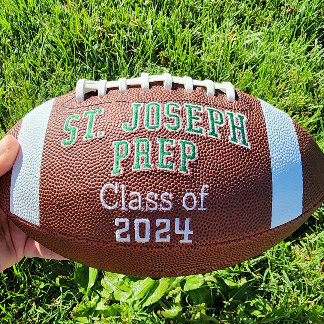 Senior Football Gift//custom Personalized Embroidered Football ...