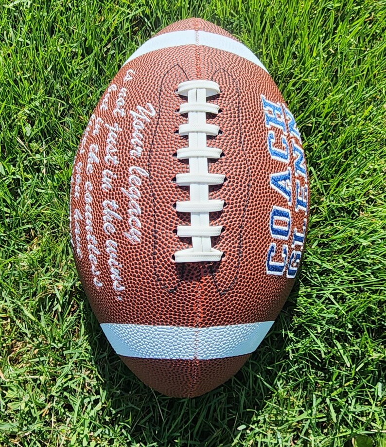 Coaches Gift//custom Personalized Embroidered Football //legacy ...