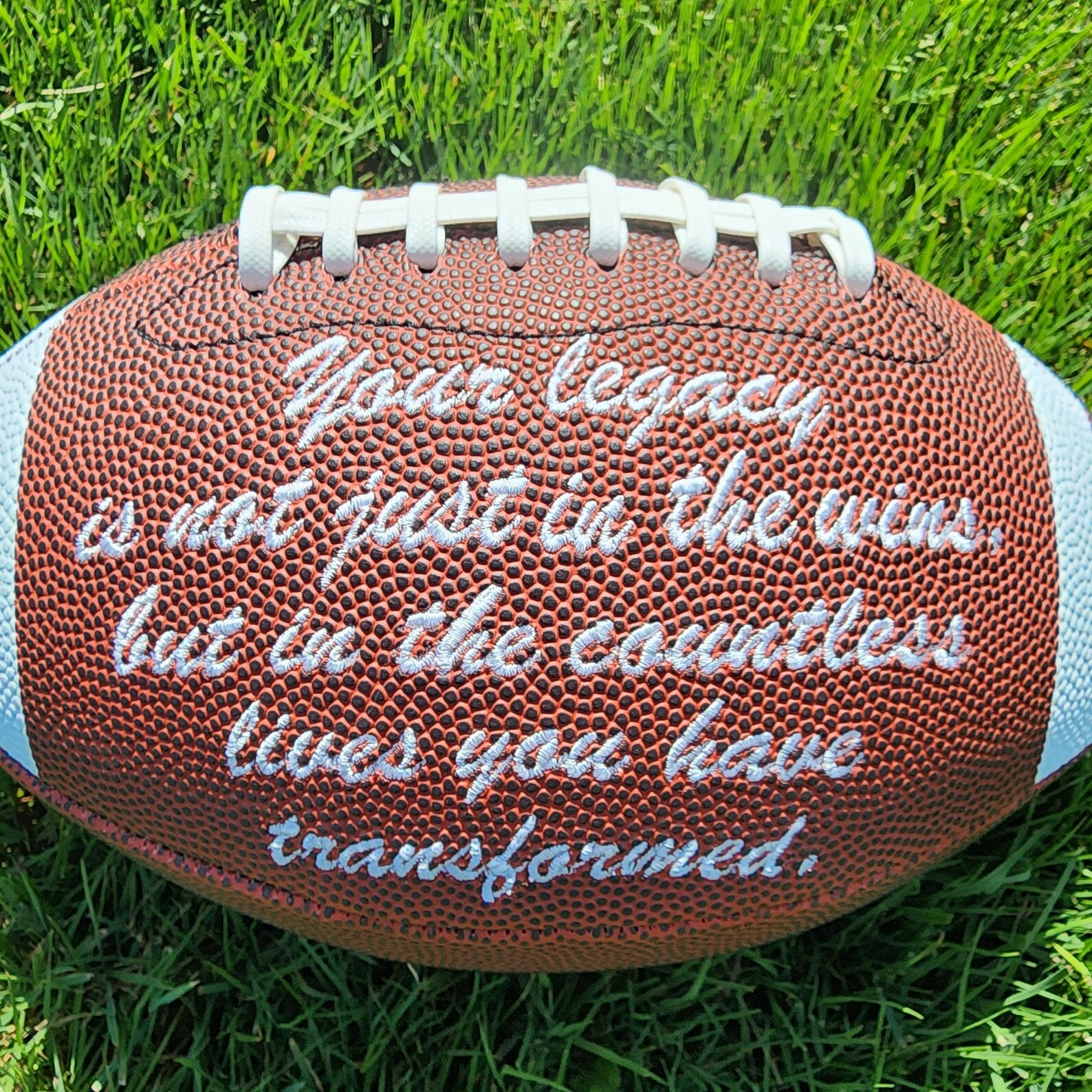 Coaches Gift//custom Personalized Embroidered Football //legacy ...