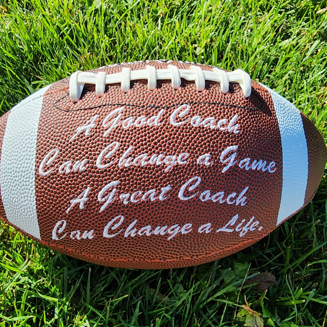 Coaches Gift//great Coach//custom Personalized Embroidered Football ...