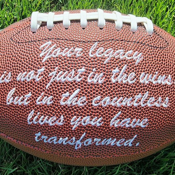Embroidered Football - Etsy