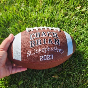 Coaches Gift//great Coach//custom Personalized Embroidered Football ...