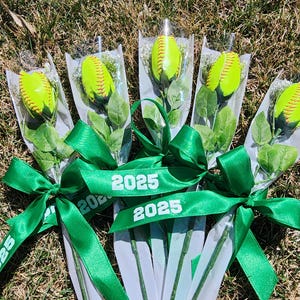 Softball Roses//senior Night Gift//prom Gift//end of Season Gift ...