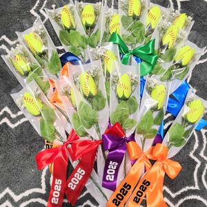 Softball Roses//senior Night Gift//prom Gift//end of Season Gift ...