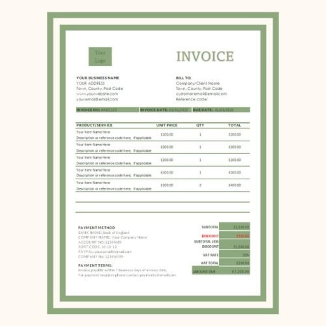 Invoice, Invoice Template, Business Templates, Invoice Template Excel ...