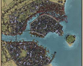 Fantasy Digital Map - Etsy