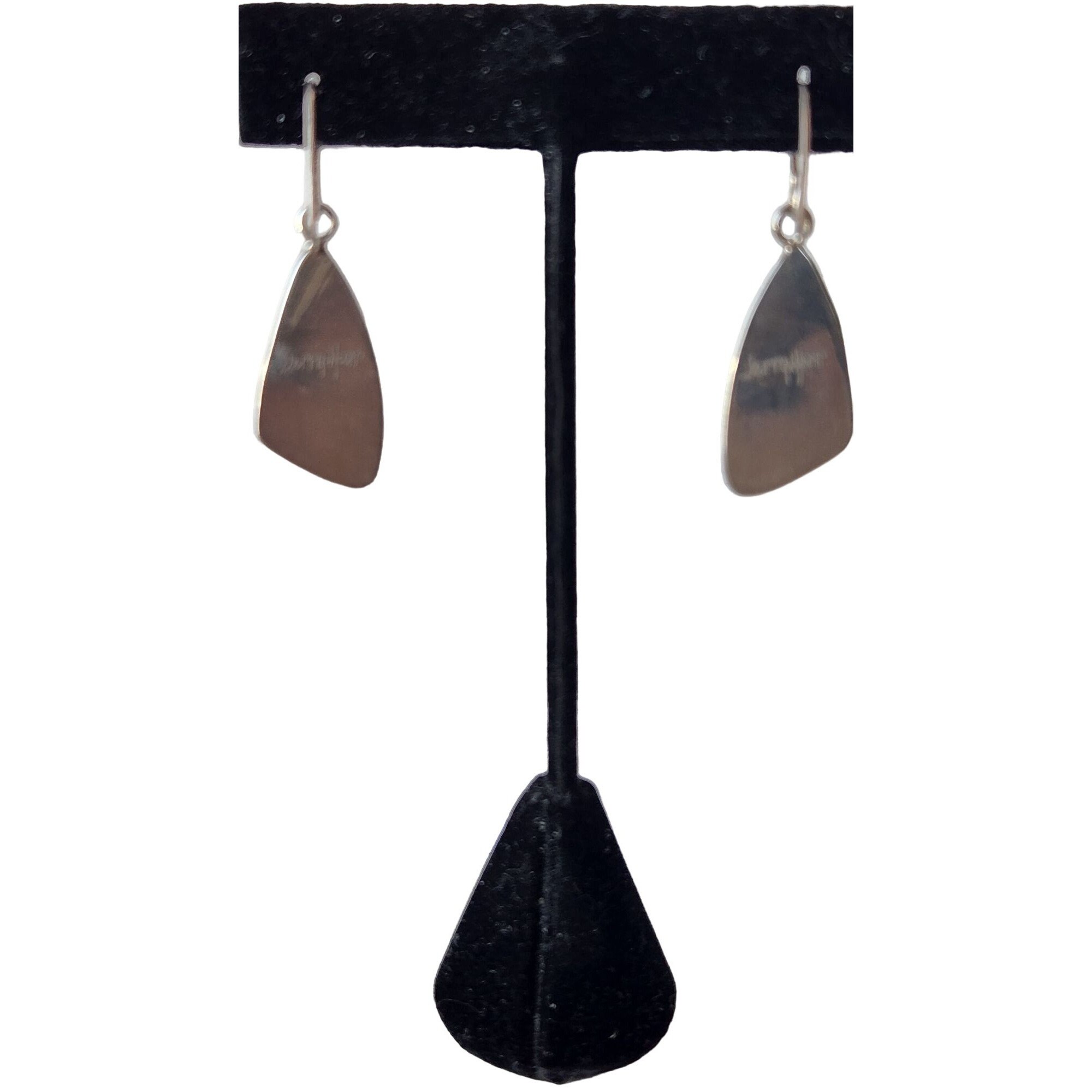 Earrings 925 Silver and Palmwood Silver Hooks Handmade One of a Kind ...