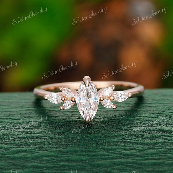 Unique Dainty Engagement Ring - Etsy