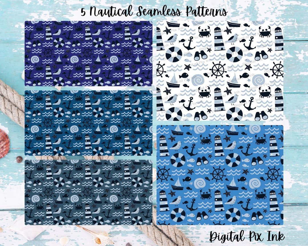 Nautical Wonders Bundle - Sailing Away With These Digital Nautical ...