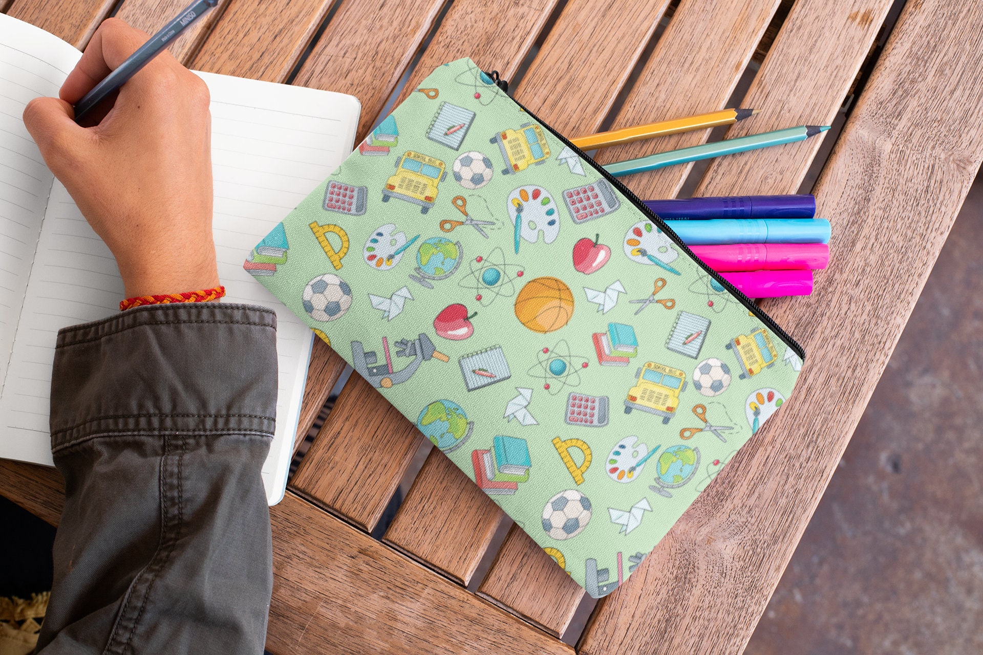 Colorful Back to School Graphics Seamless Pattern Elevate Your School ...