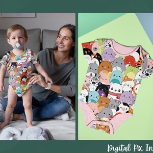 Cute Squishmallow Seamless Pattern - Perfect for Tumblers, DIY Crafts ...