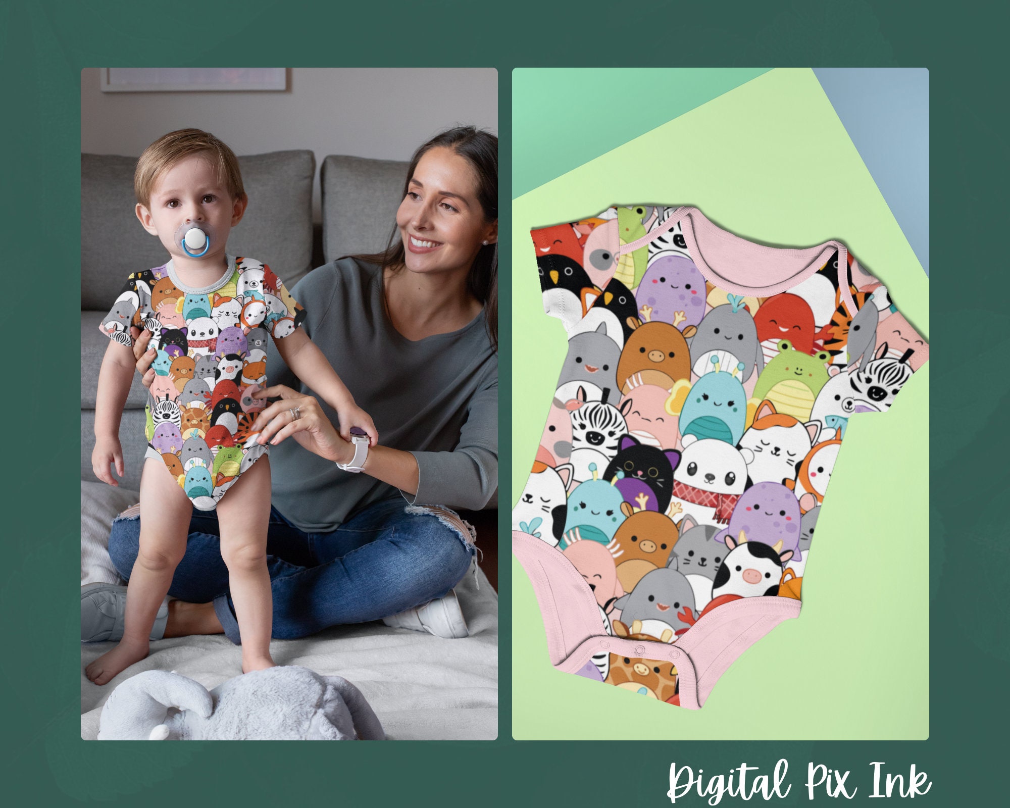 Cute Squishmallow Seamless Pattern - Perfect for Tumblers, DIY Crafts ...