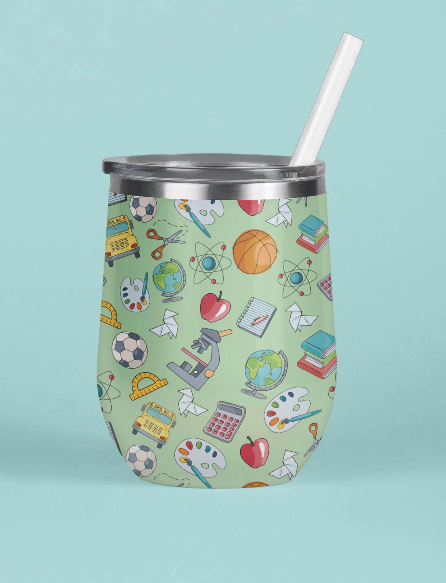Colorful Back to School Graphics Seamless Pattern - Elevate Your School ...