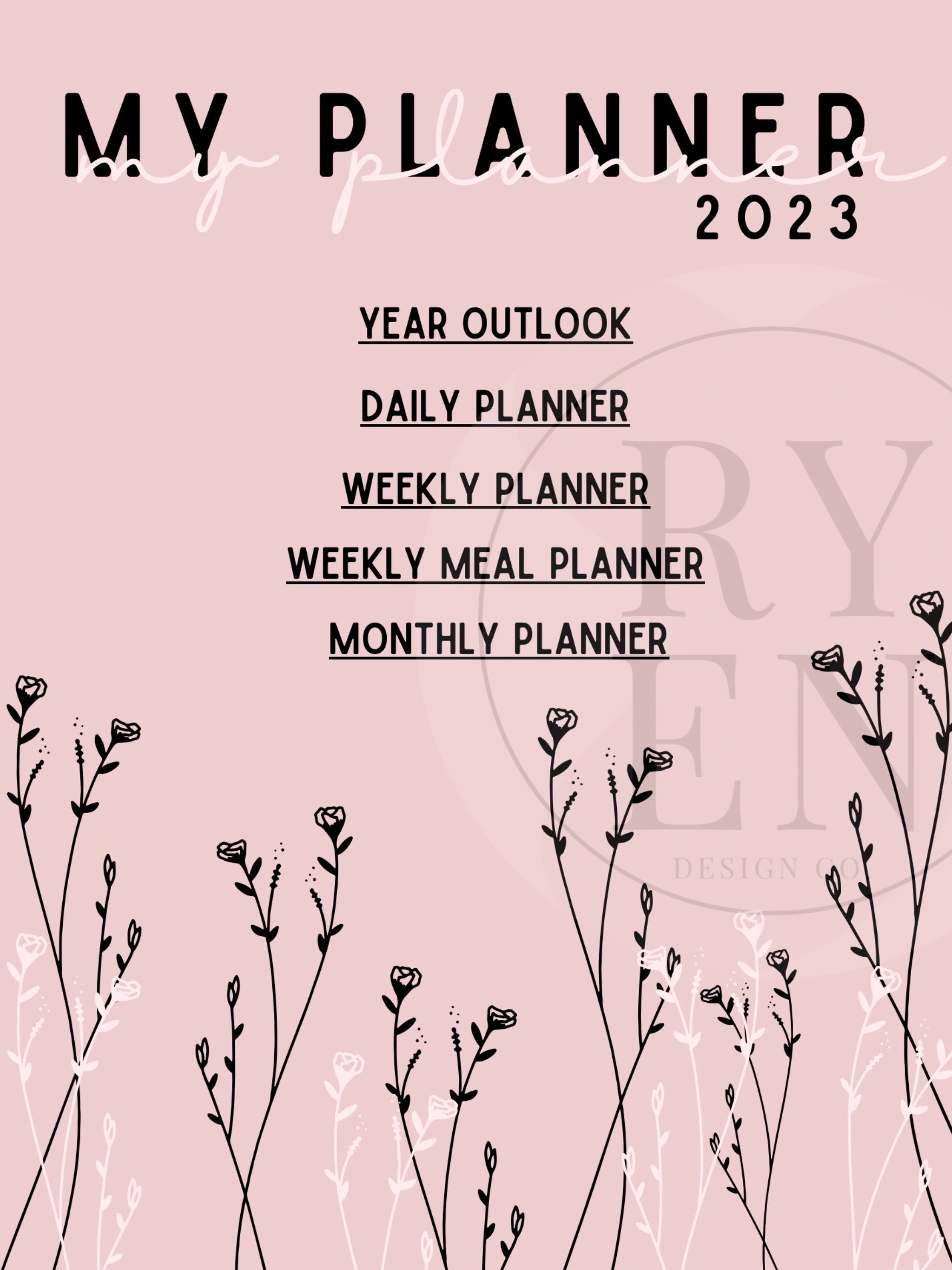 Simple Positive Printable/digital Planner for Goodnotes, Notability ...