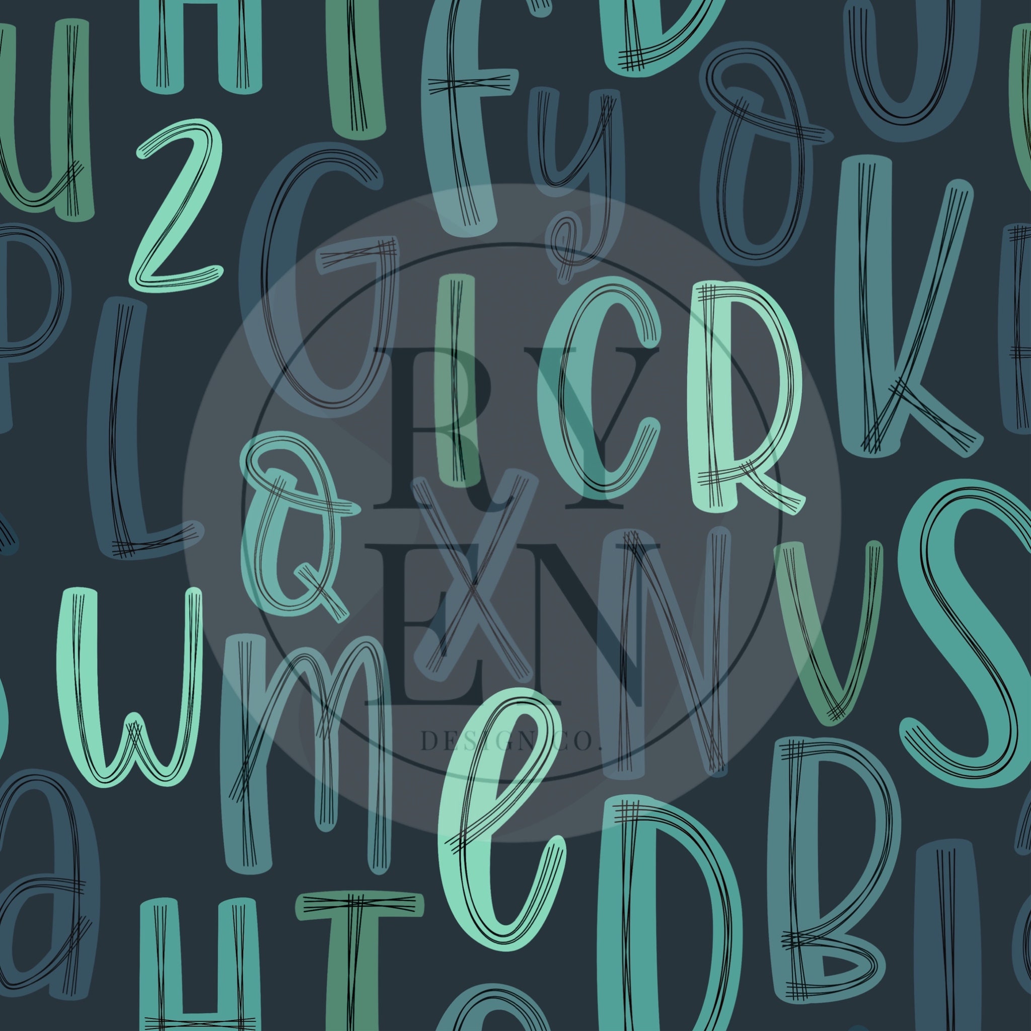 Boy Alphabet Digital Download Seamless File - Etsy