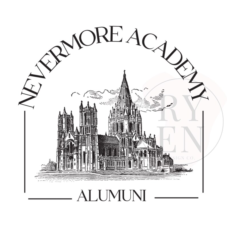 Nevermore Acadamy Alumni SVG, Png-sublimation Design-instant Download ...