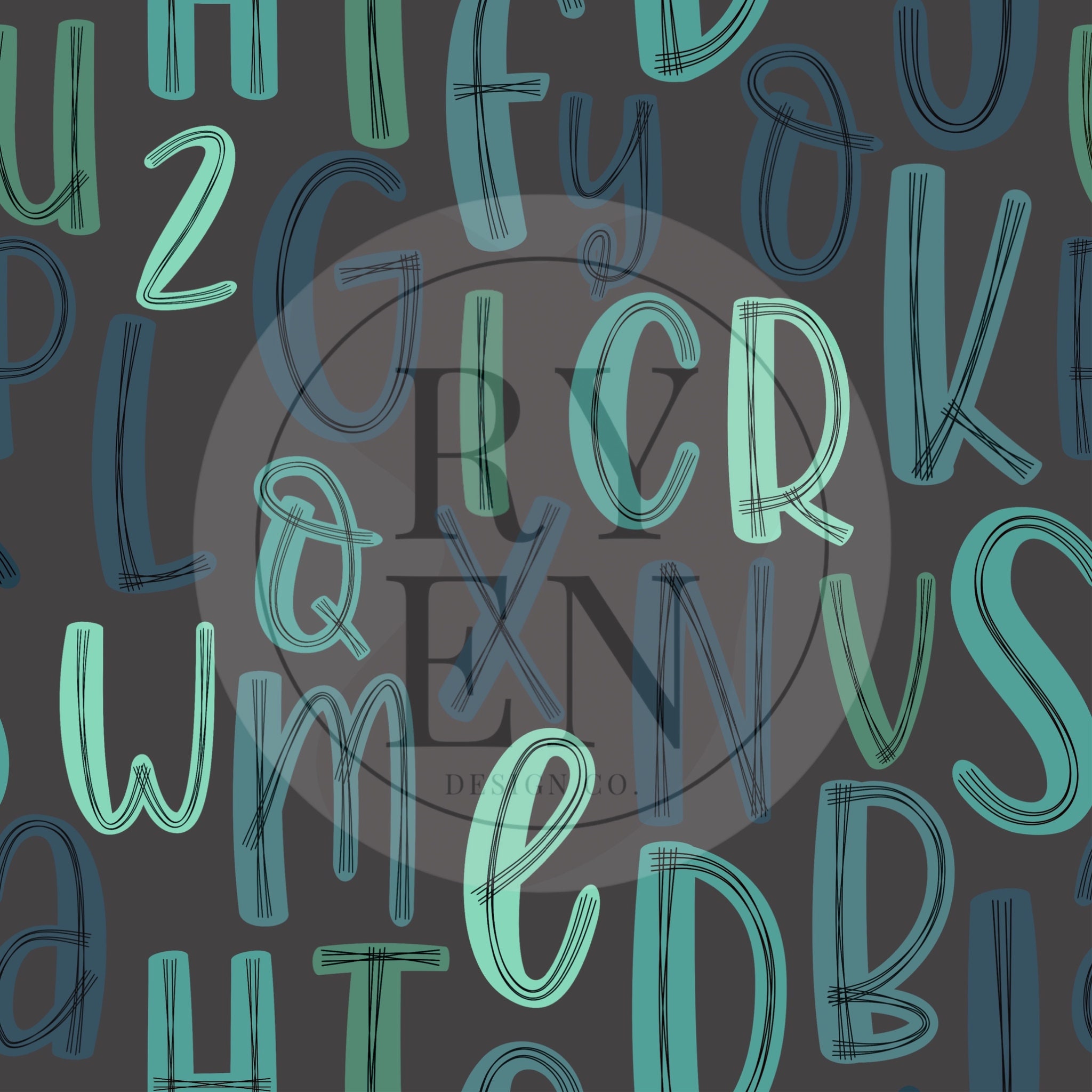 Boy Alphabet Digital Download Seamless File - Etsy