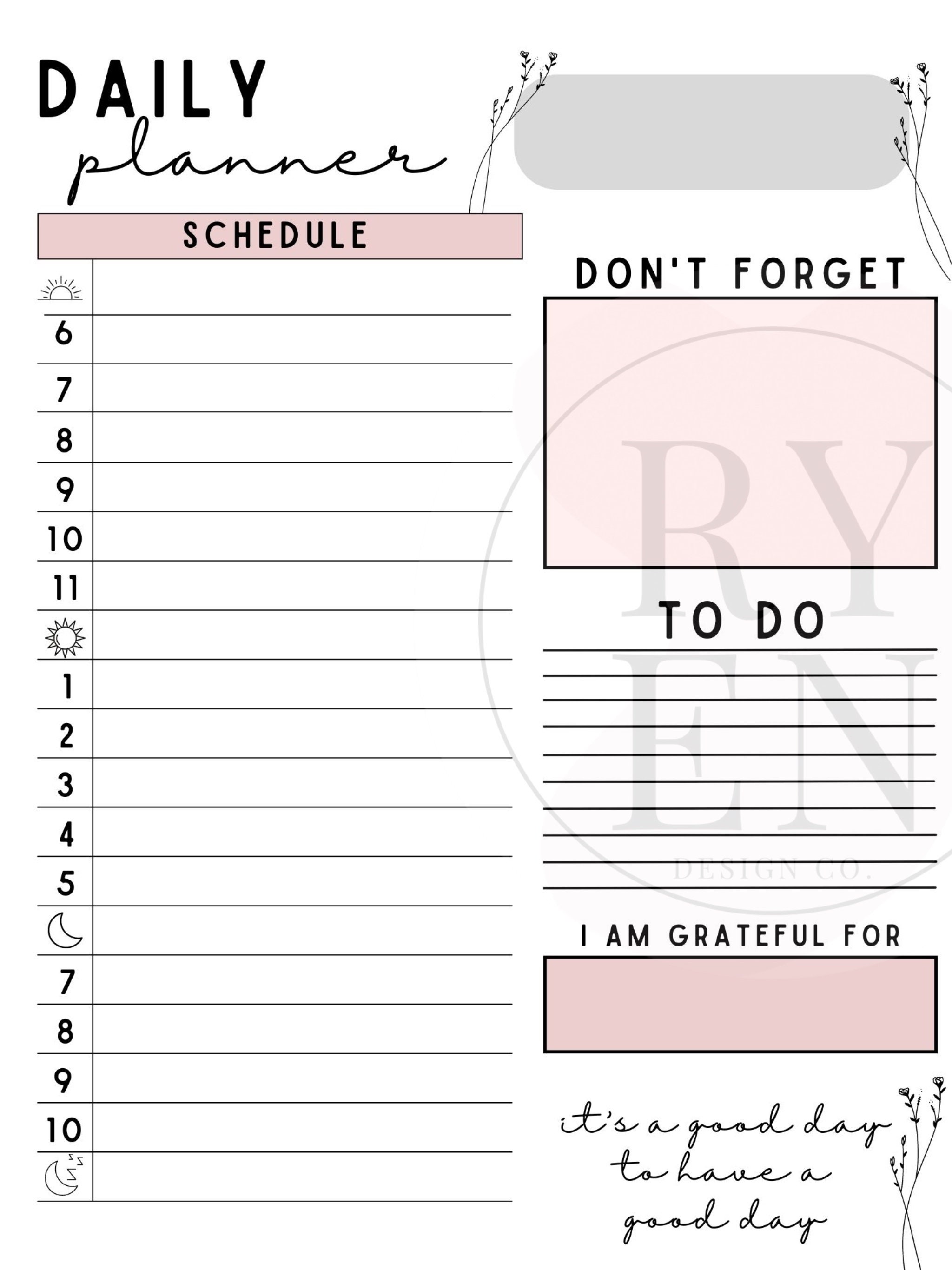 Simple Positive Printable/digital Planner for Goodnotes, Notability ...