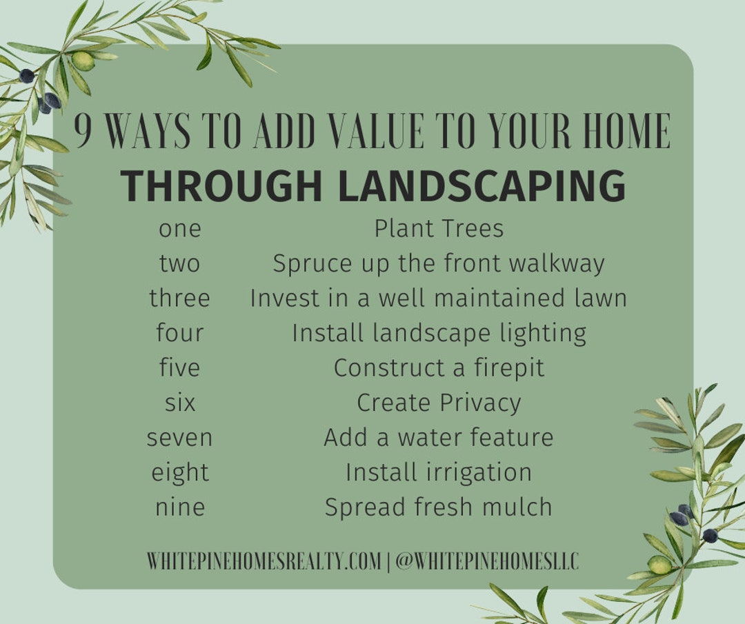 9 Ways to Boost Your Landscaping - Etsy