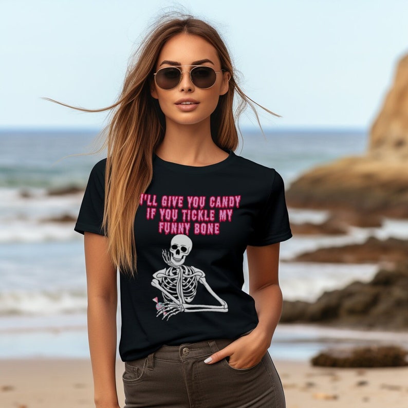 Skeleton T-shirt for Halloween Guy Cheesy Line Shirt Halloween - Etsy