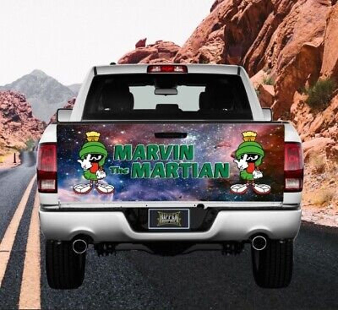 Marvin the Martian Tailgate Vinyl Wrap Graphics Decals Sticker - Etsy