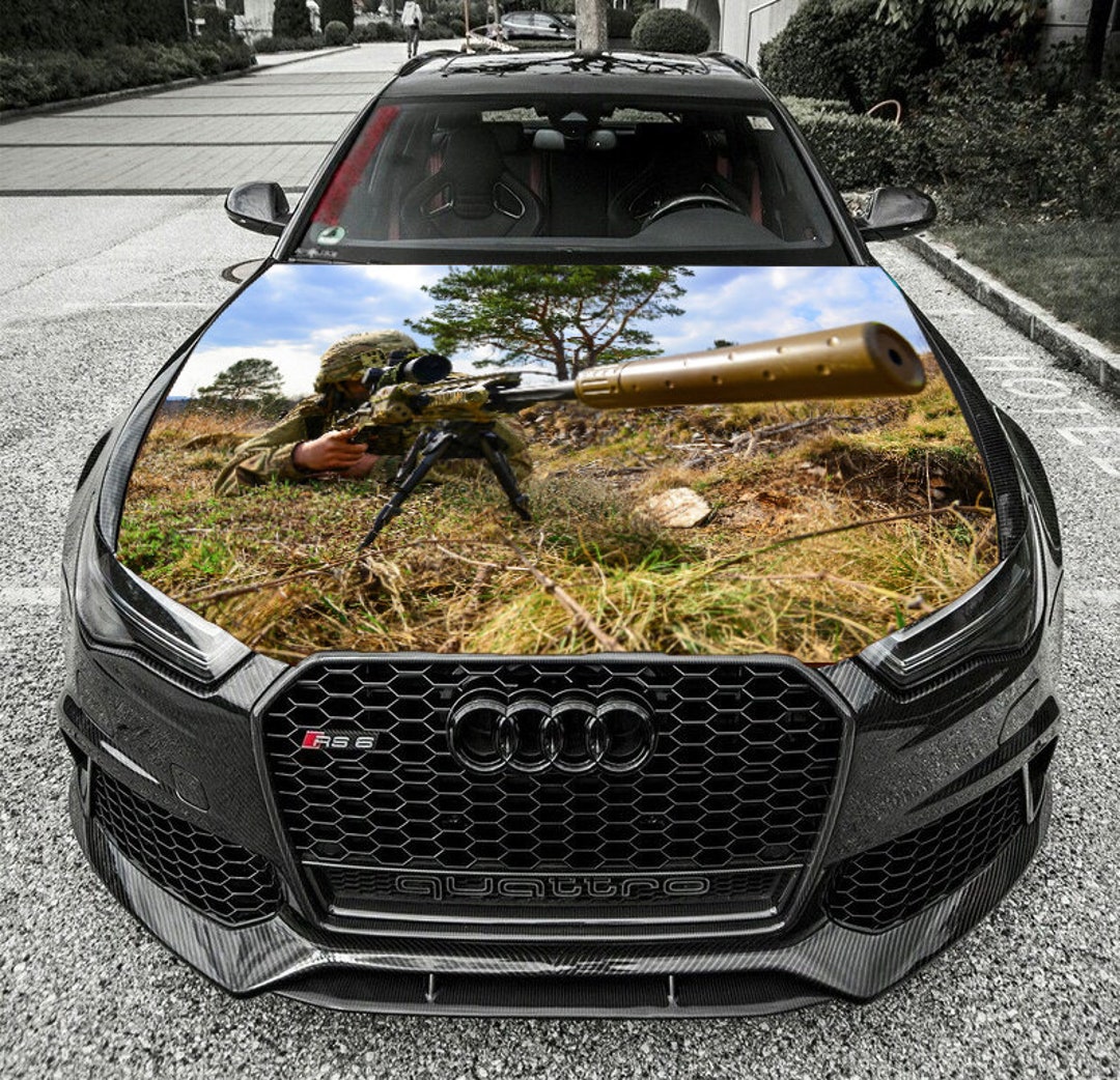 Sniper Hood Vinyl Wrap Graphics Decals Custom Sticker Free - Etsy