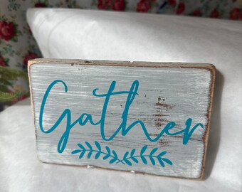 Large Gather Wall Art Gather Wall Sign Gather Wall Decor - Etsy