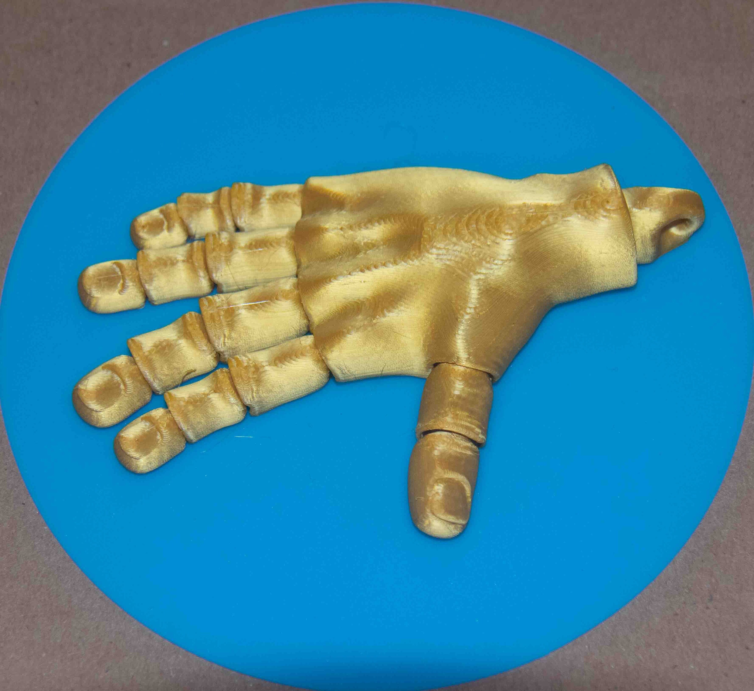 3d-printed Articulated Hand Keychain - Etsy