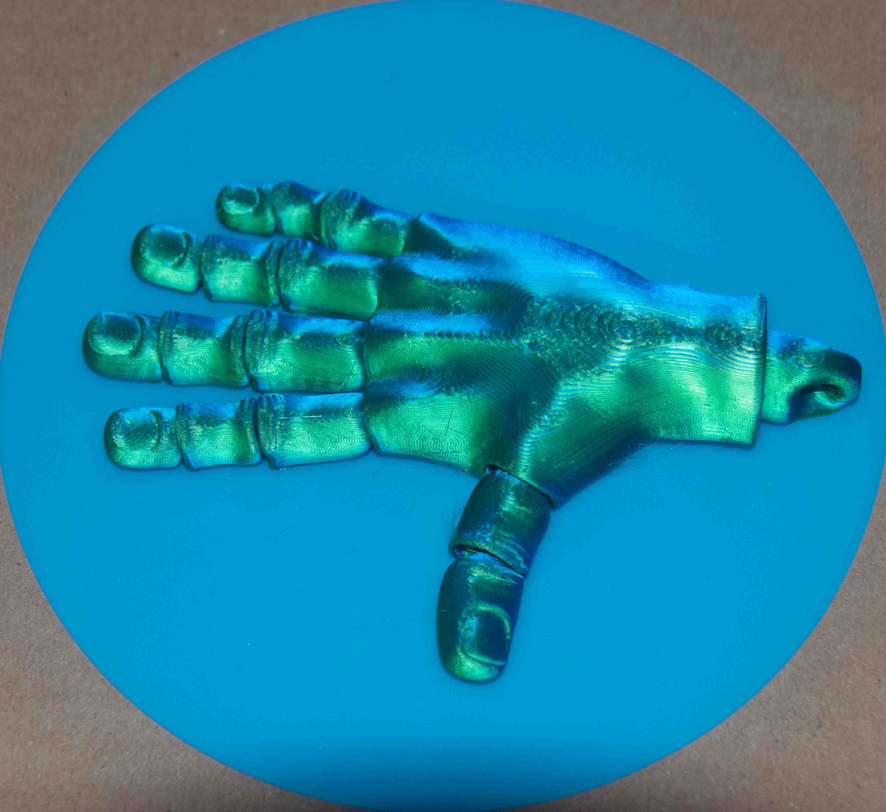 3d-printed Articulated Hand Keychain - Etsy