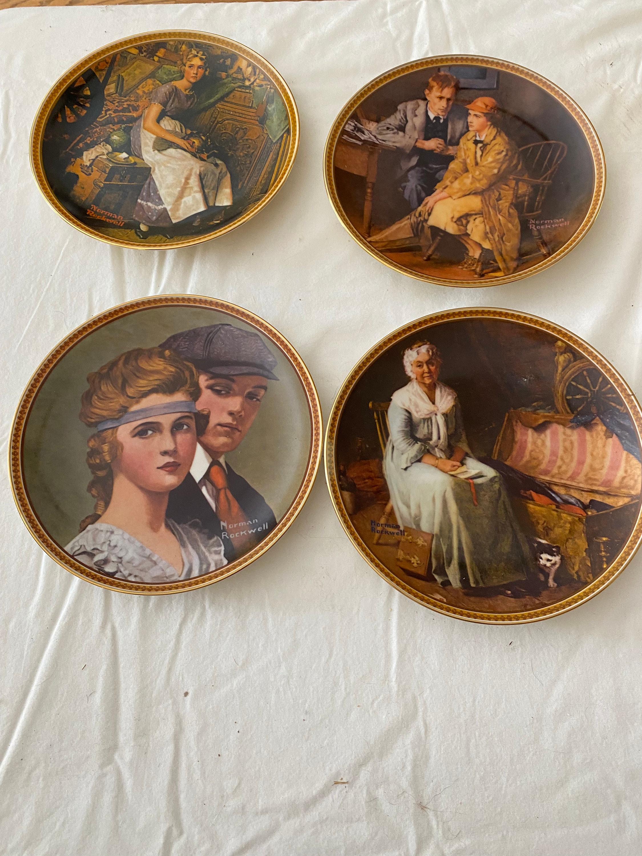 Knowles "rediscovered Women" Norman Rockwell Ceramic Vintage Collector ...