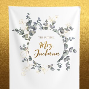 Bridal Shower Floral Frame Backdrop Bridal Shower Greenery Photo ...