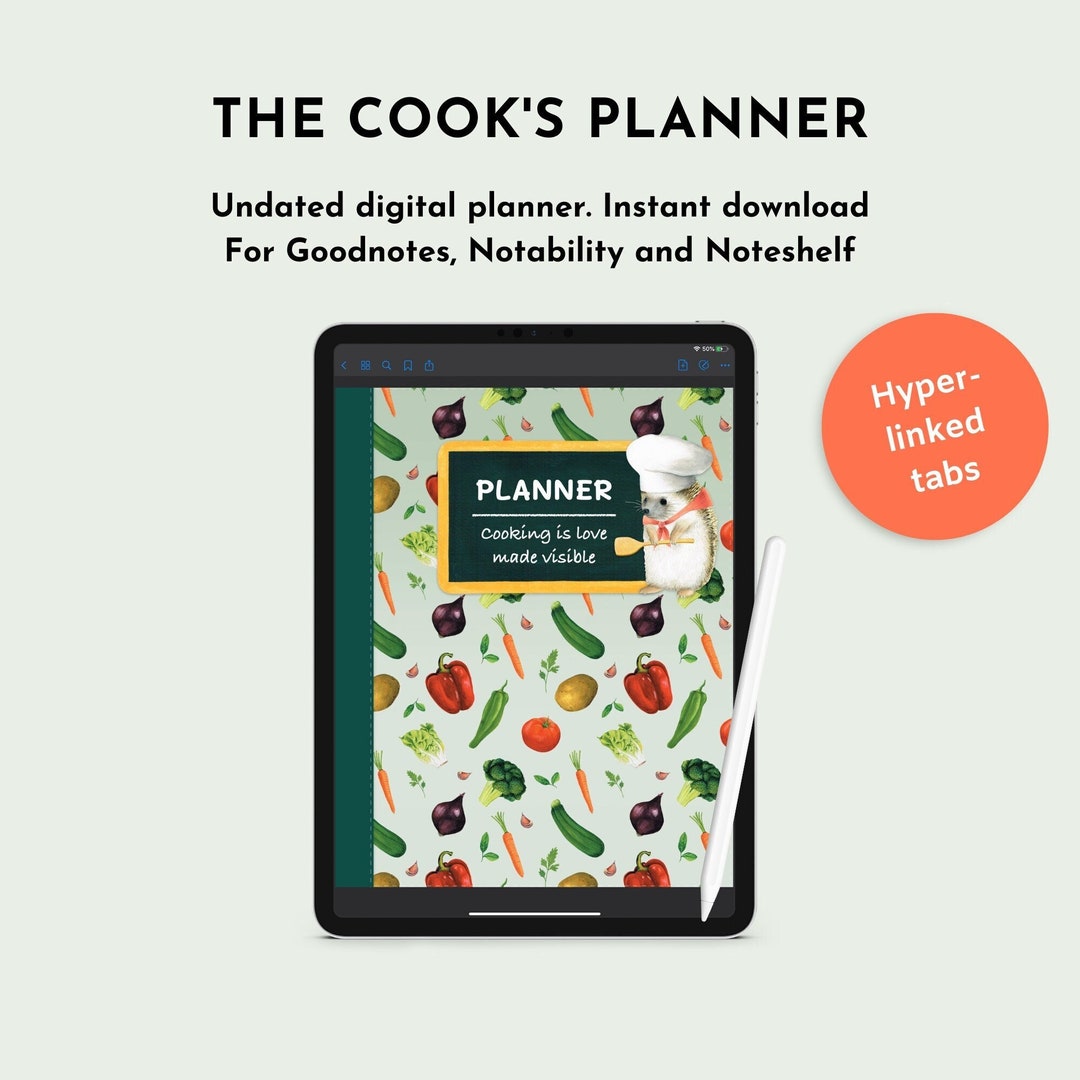 The Cook's Planner Cooking Planner Digital Planner Download Goodnotes ...