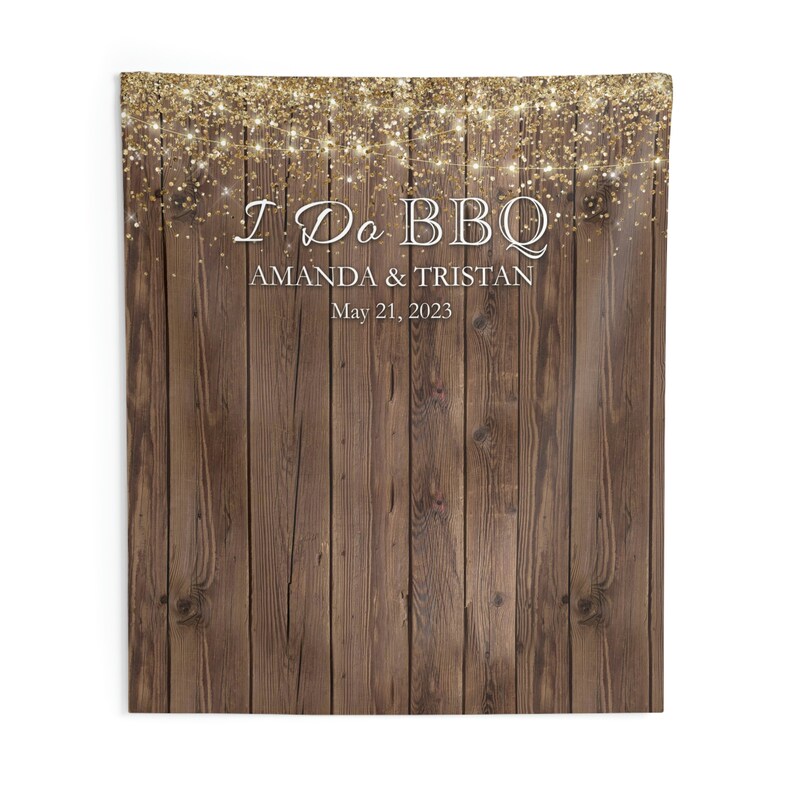 I Do BBQ Engagement Backdrop Couples Shower BBQ Sign I Do Bbq Sign Bbq ...