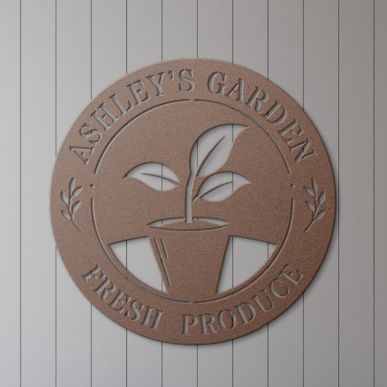 Personalized Metal Garden Sign Greenhouse Sign Custom Garden - Etsy