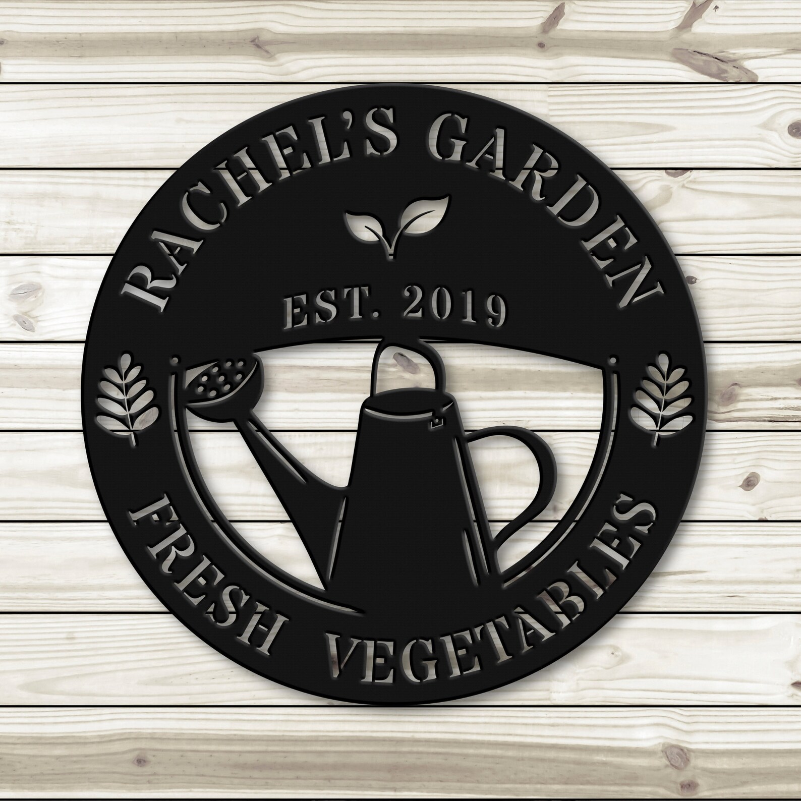Personalized Metal Garden Sign Garden Welcome Sign Metal Custom ...