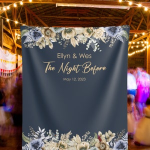 The Night Before Backdrop Rehearsal Dinner Photo Booth Backdrop ...