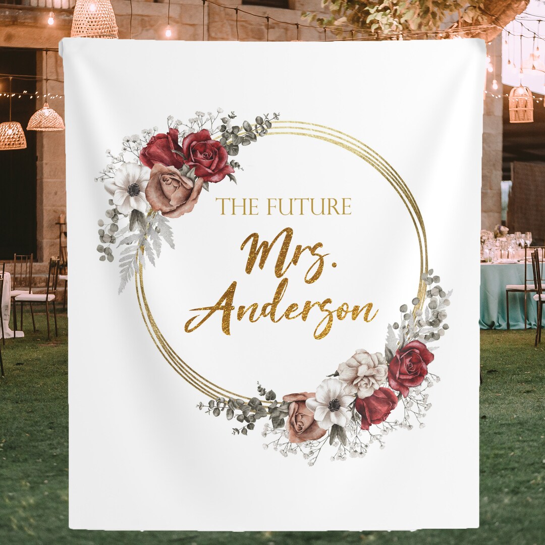The Future Mrs Photo Backdrop | Engagement Announcement | Bachelorette ...