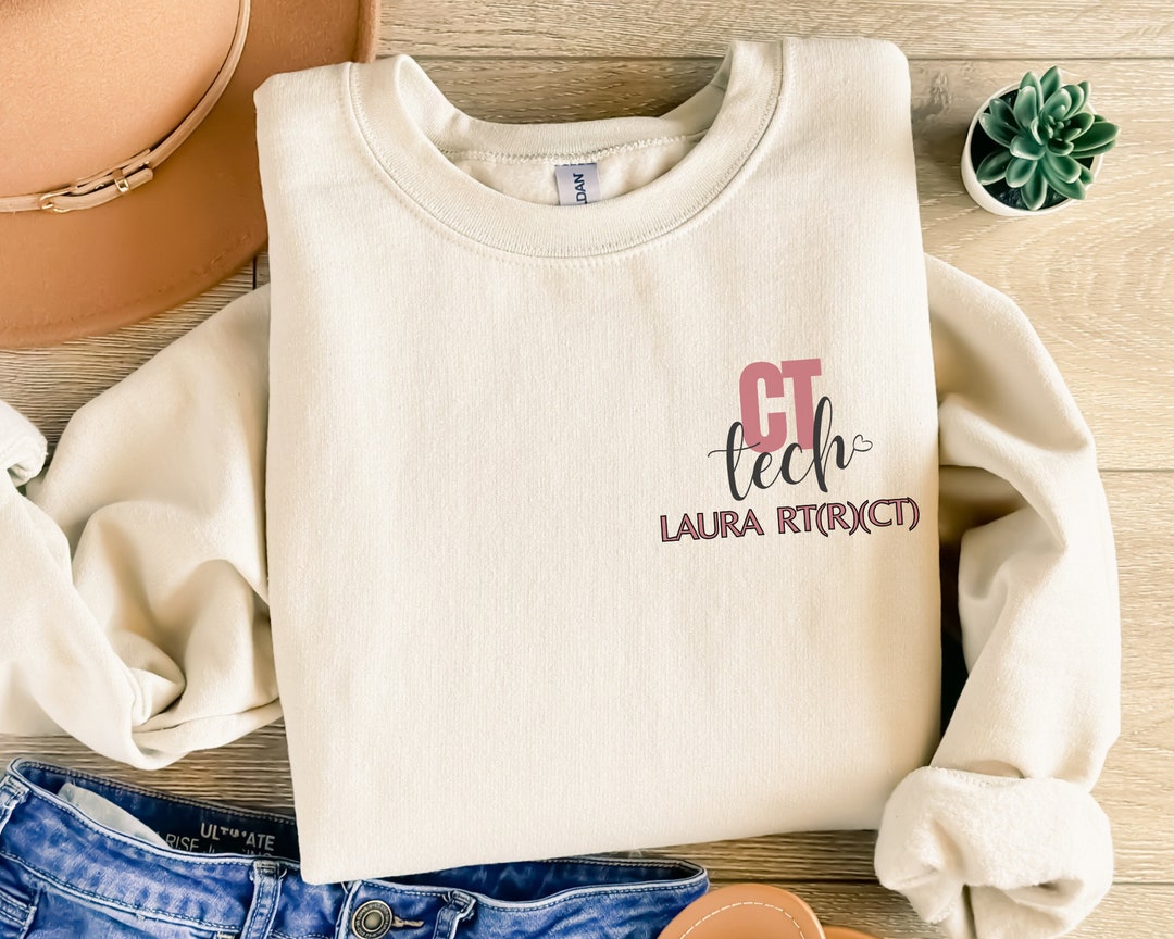 Personalized CT Tech Sweatshirt, Radiology Technologist Gift - Etsy