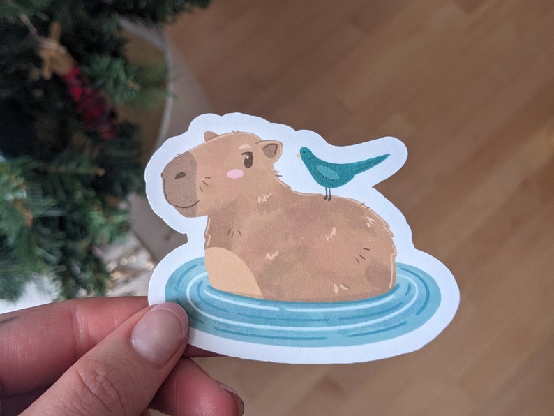 Capybara Sticker Cute Capybara Die-cut Sticker Matte Sticker Deco ...