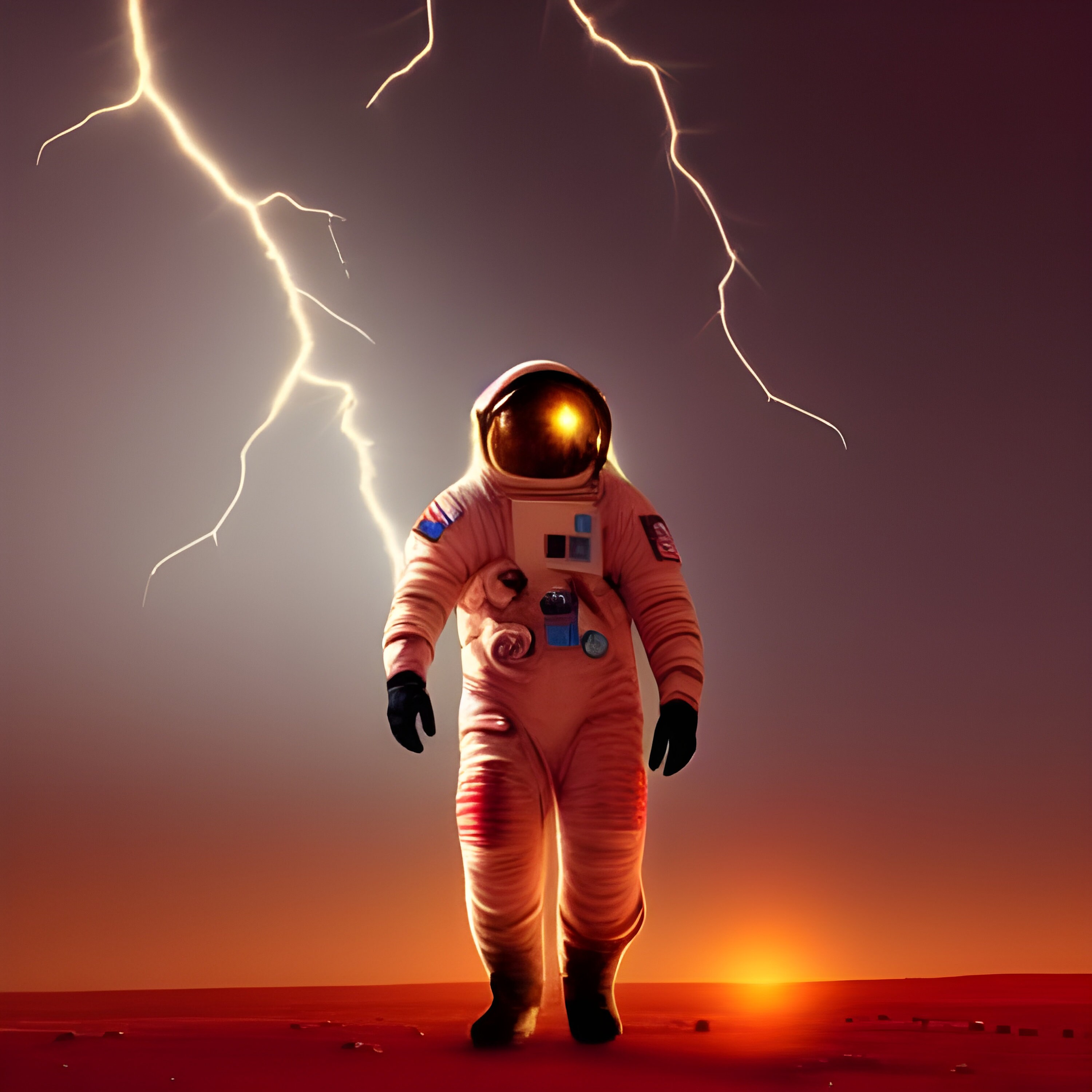 Cool Astronaut on Mars_digital Download - Etsy