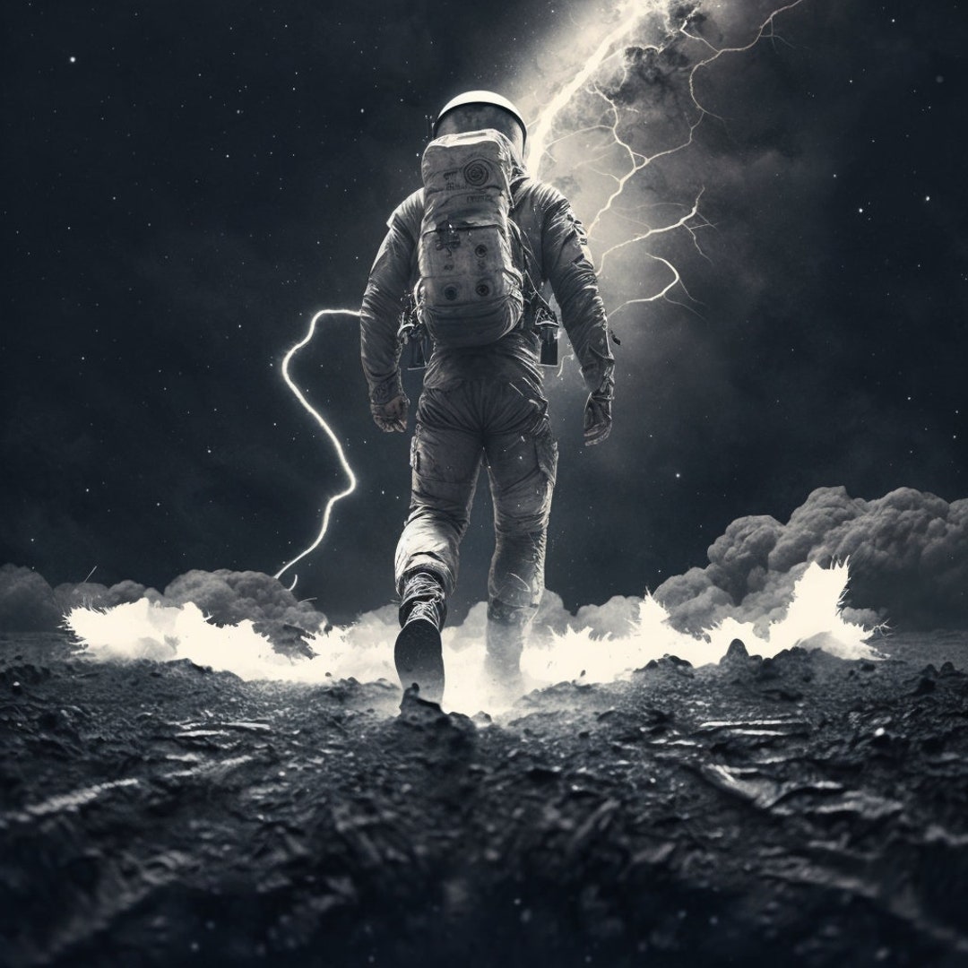 Man Walking on the Moon_digital Download - Etsy