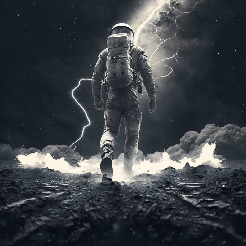 Man Walking on the Moon_digital Download - Etsy