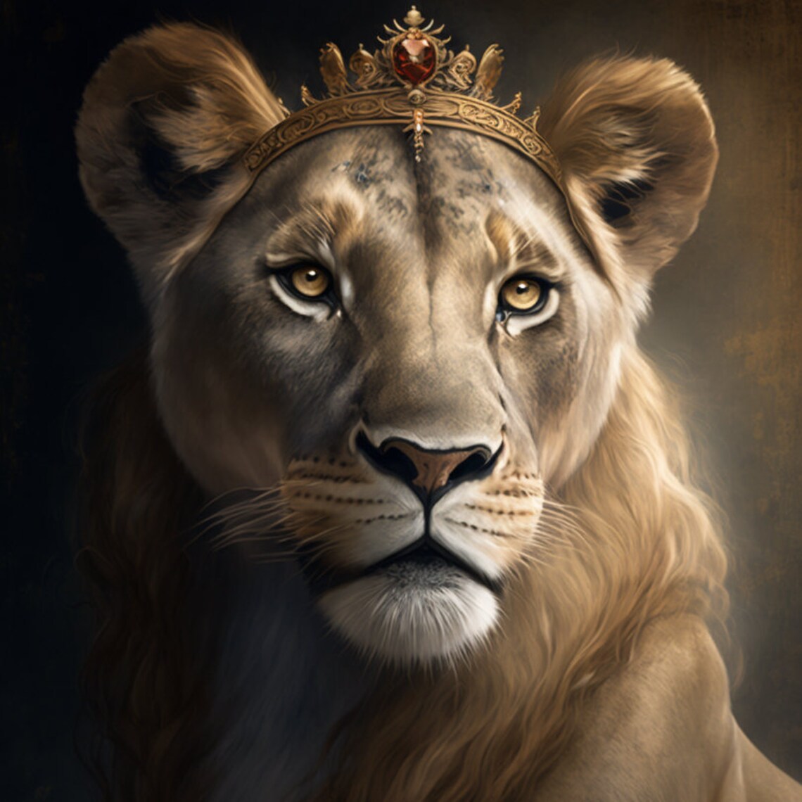 Lioness Queen_digital Download - Etsy
