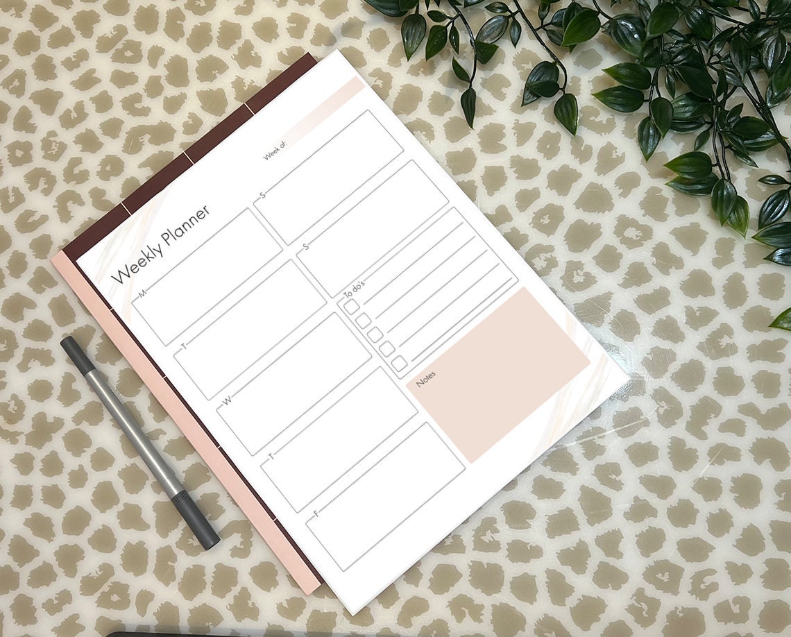 Printable Weekly Planner, Minimalistic Design, Instant Download. A4/a5 ...